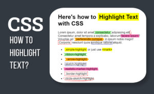 Highlight Text CSS: 7 Cool CSS Highlight Text Effects - Coding Dude