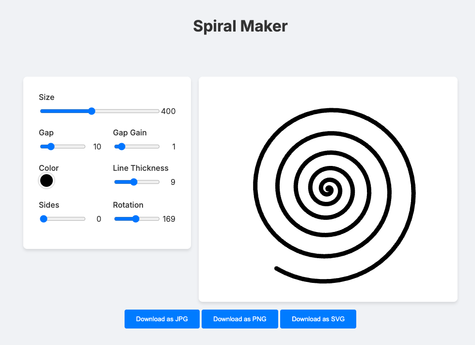 Spiral Maker - Coding Dude